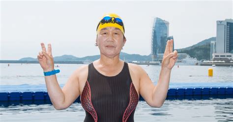 오픈워터 한국 최고령 출전 조정수씨