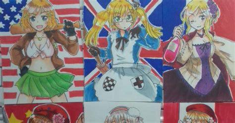 ヘタリア にょたりあ連合さん側の方々 えふえぬ のんびりまったりーのイラスト Pixiv