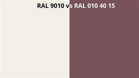 Ral 9010 Vs 010 40 15 Ral Colour Chart Uk