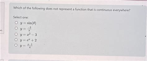 Solved Which Of The Following Does Not Represent A Function