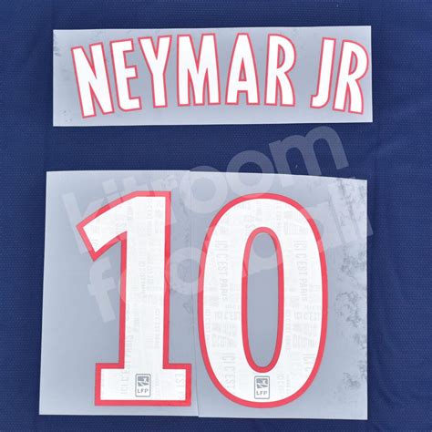 2019 20 Psg Paris Home Name Number Set 10 Neymar Jr League One Repro