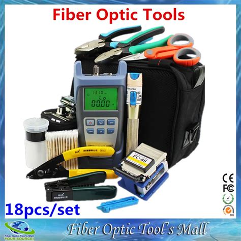 18 Pcs Set Kit Fiber Optique FTTH Outil Avec FC 6S Fiber Optique