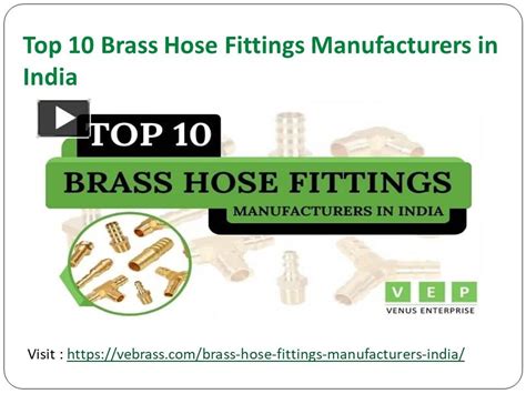 Ppt Top 10 Brass Hose Fittings Manufacturers In India Venus