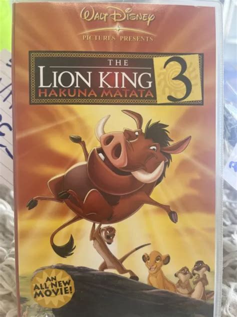The Lion King 3 Hakuna Matata Walt Disney Classic Vhs Video Collectable