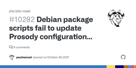 Debian Package Scripts Fail To Update Prosody Configuration Files
