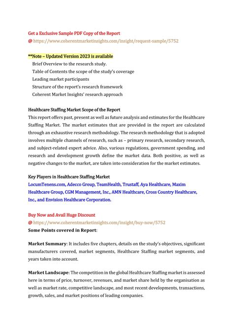 Ppt Healthcare Staffing Market Growth In Future Scope 2023 2030