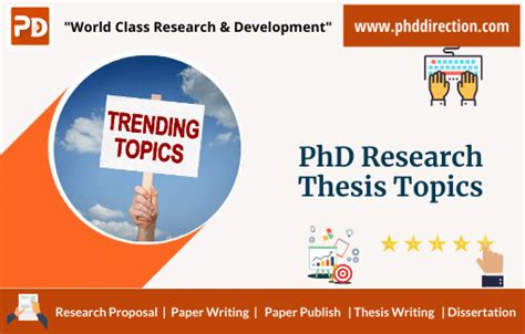 Innovative PhD Research Thesis Topics PhD Scholars MS Scholars