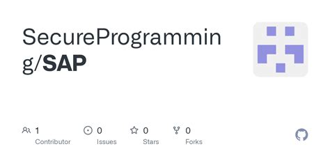 GitHub SecureProgramming SAP