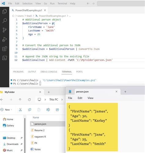 How To Write Json To File In Powershell