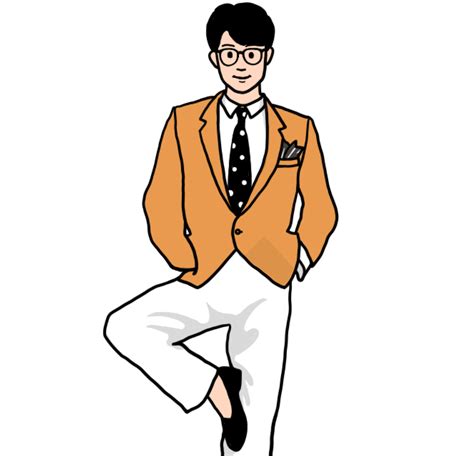 大江千里さん『you』 思い入れが強すぎて、 今までの流れを無視して 普通の等倍で描いてしまいました😅 もう！時間がないっ！｜福太郎