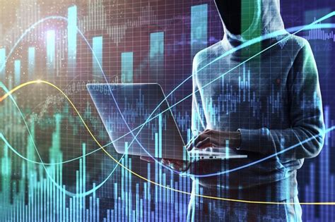 Premium Photo Hacker Using Laptop With Forex Chart Hologram On Blurry