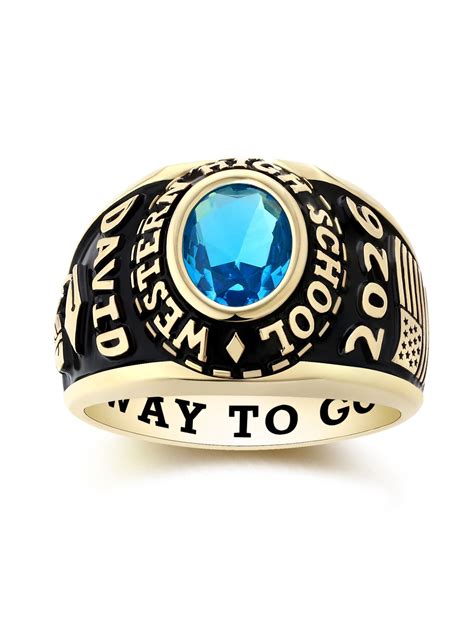 Custom Configurator Mementos Usa 10kt Yellow Gold Large Mens Class