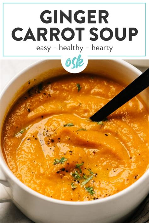 Ginger Carrot Soup Our Salty Kitchen