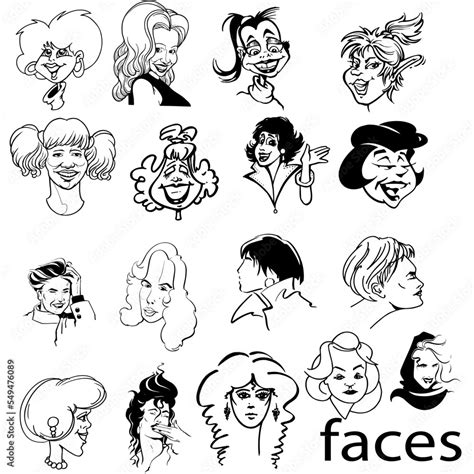 Cara Dibujos Animados Gente Vector Icono Avatar Cabello Hombre Persona Sonrisa