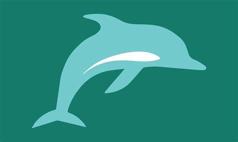 Delphin Logo Vektor Icon Design Vorlage Premium Vektor