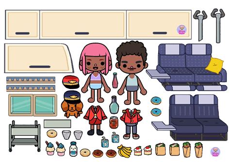 Toca Boca Paper Doll In Paper Doll Template Paper Dol