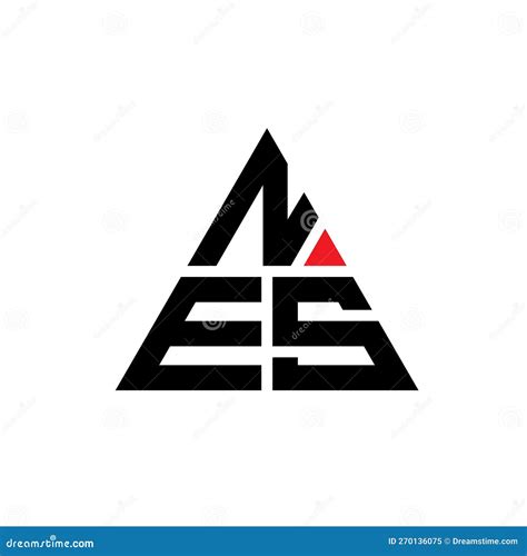 Nes Triangle Letter Logo Design With Triangle Shape Nes Triangle Logo