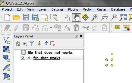 Add Csv Layer Points Not Created Issue Qgis QGIS GitHub