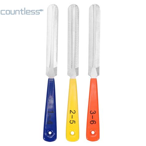 3 ชิ้น เซ็ตกีตาร์ Nut ไฟล์ Fret Crowning Slot Filing Luthier ชุด