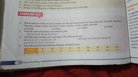 The Most Common Value Of The Data Is Called The Mode Range Is A Meas