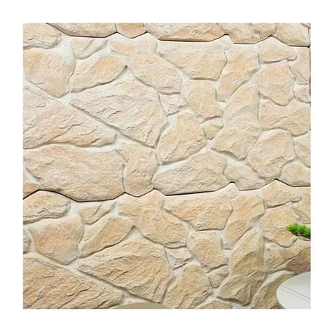 Polyurethane Stone Artificial Stone Veneer Wall Panels 100 Mm Facade Polyurethane Cladding