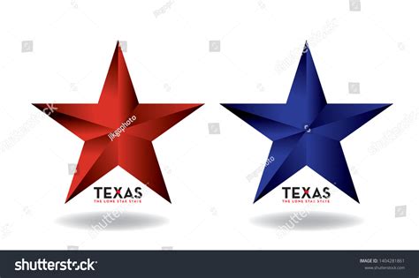 Texas Star State Nickname Lone Star Stock Vector Royalty Free