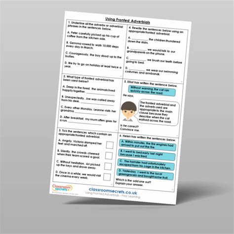 Place Specific Adverbials Prior Learning Resource Classroom Secrets