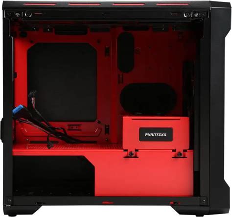 Open Box Phanteks Enthoo Evolv Itx Series Ph Es215p Srd Black Red Mini Itx Computer Case