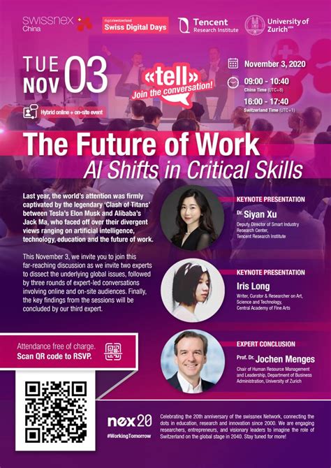 Workingtomorrow Ai Tech Education Futureofwork Waic2019 Tell Swissdigitaldays Online