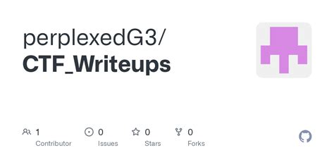 Github Perplexedg3ctfwriteups