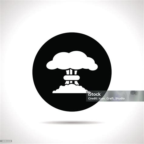 Awan Jamur Ledakan Nuklir Siluet Ilustrasi Stok Unduh Gambar Sekarang