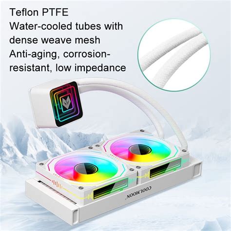 COOLMOON Glacier Water Cooling Radiator Desktop ARGB Multi Platform Integrated Lens CPU