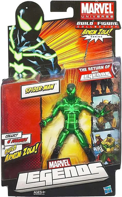 Marvel Legends Arnim Zola Series Spider Man Action Figure Black Green Suit Hasbro ToyWiz