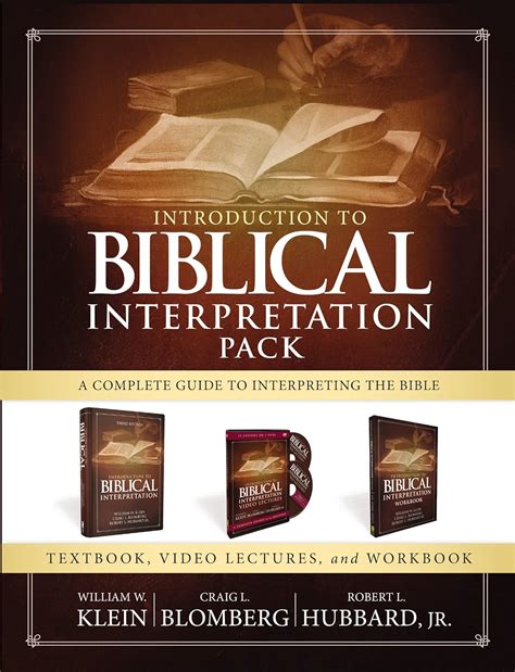 Introduction To Biblical Interpretation Pack A Complete Guide To