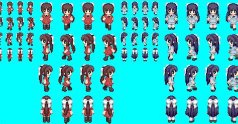 ドット絵 少女達の歩行グラフィック Cryoのイラスト Pixiv