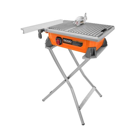 Ridgid 7 In Tile Saw With Stand R4020sn The Home Depot