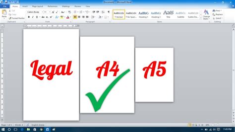 How To Make Different Page Sizes In Microsoft Word YouTube