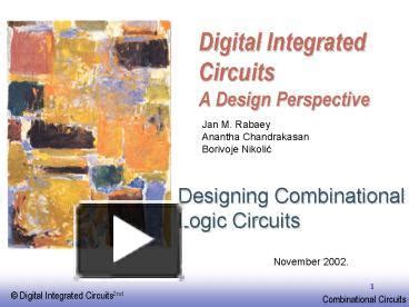 Digital Integrated Circuits A Design Perspective Presentation Free To View