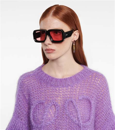 Paulas Ibiza Square Sunglasses In Black Loewe Mytheresa