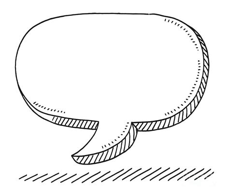 Empty Speech Bubble Symbol Drawing Drawing By Frank Ramspott Pixels