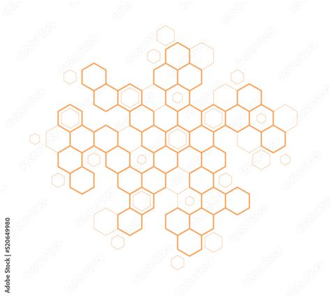 Bee Honey Comb Background Simple Pattern Bee Honeycomb Cells