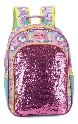 Mochila De Costas Unicórnio Brilho Mercadolibre