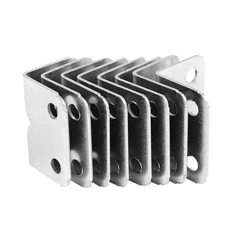 Stainless Steel Corner Braces Angle Brackets Silver Tone 8pcs Lazada Ph