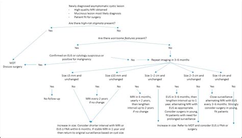 Management Algorithm For Cystic Pancreatic Lesions Pmc
