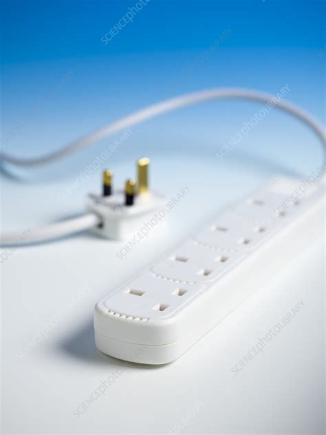 Extension Cable And Multiple Socket Stock Image C Science