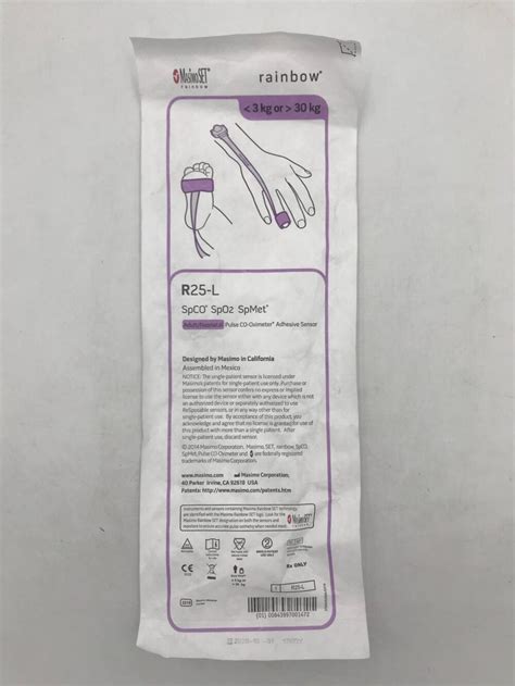 Masimo 2219 Rainbow R25 L Spco Spo2 Spmet Adult Neonatal Pulse Co