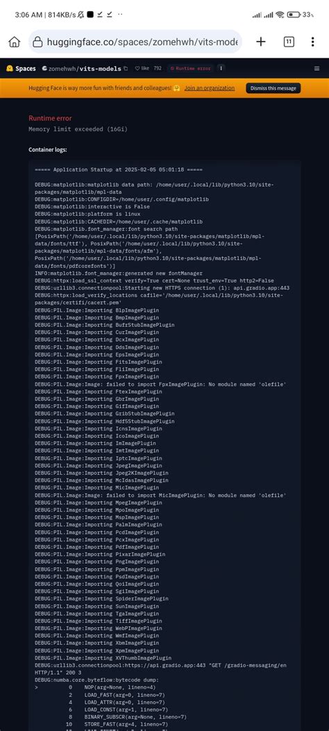 Zomehwh Vits Models Report Not Working