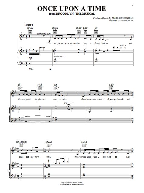 Once Upon A Time Sheet Music Direct