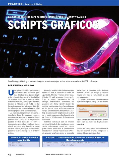 Como Crear Script Con Zenity Pdf Lenguaje De Escritura Archivo De