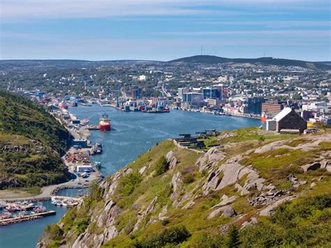 800x600st Johns Newfoundland Labrador Harbor And Downtown From Signal
